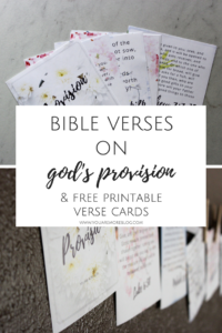 7 Scriptures for God’s Provision