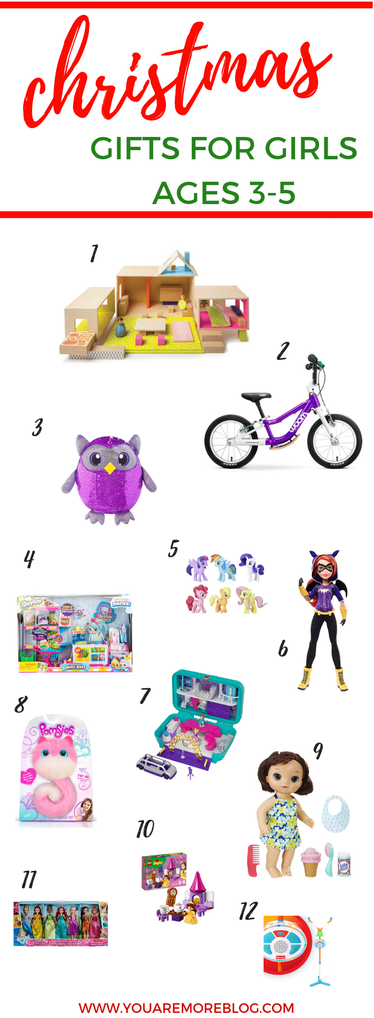 Christmas List for Girls Ages 3-5